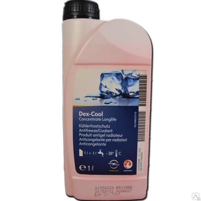 Антифриз GM Dex-Cool Concentrate Longlife (красный, концентрат, 1л ...